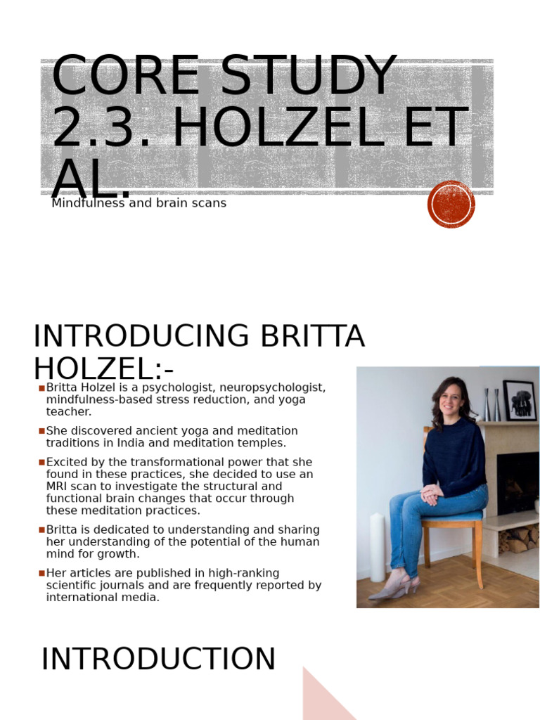 2.3 Holzel et al | PDF | Cerebrum | Mindfulness