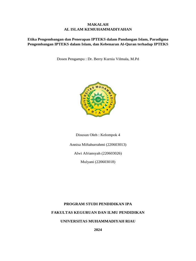 MAKALAH Al Islam | PDF