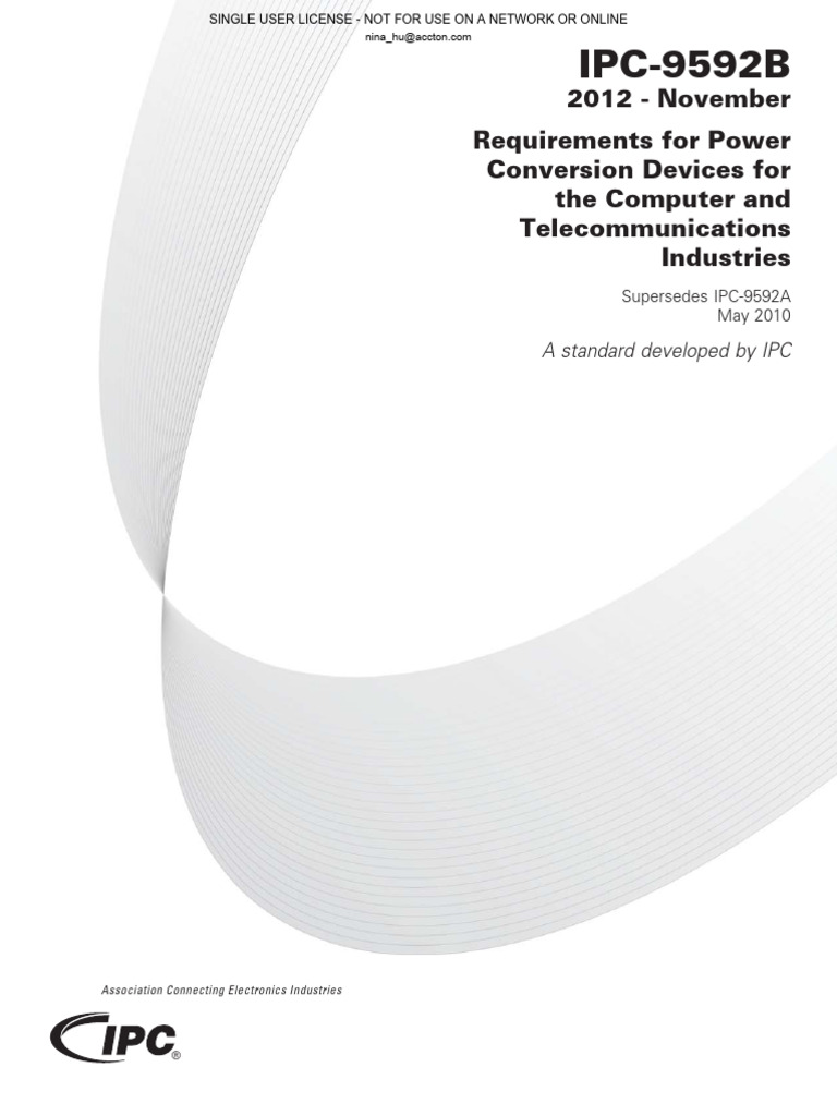IPC-9592B: Power Conversion Standards | PDF | Parameter (Computer ...