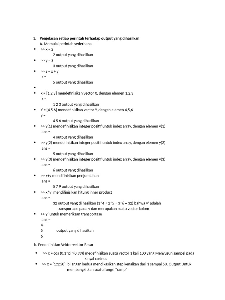 Kimia Komputasi-Hendra Latihan Manlab | PDF