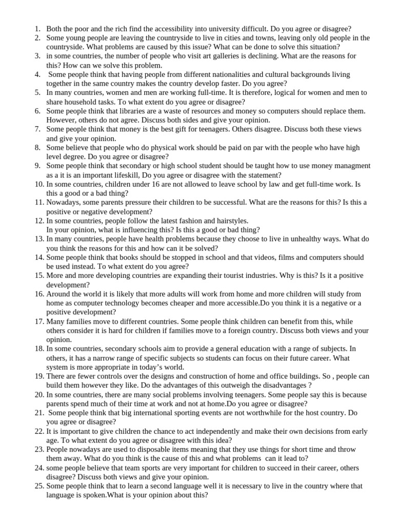 44 Writing Topics List | PDF | Adolescence | Reason
