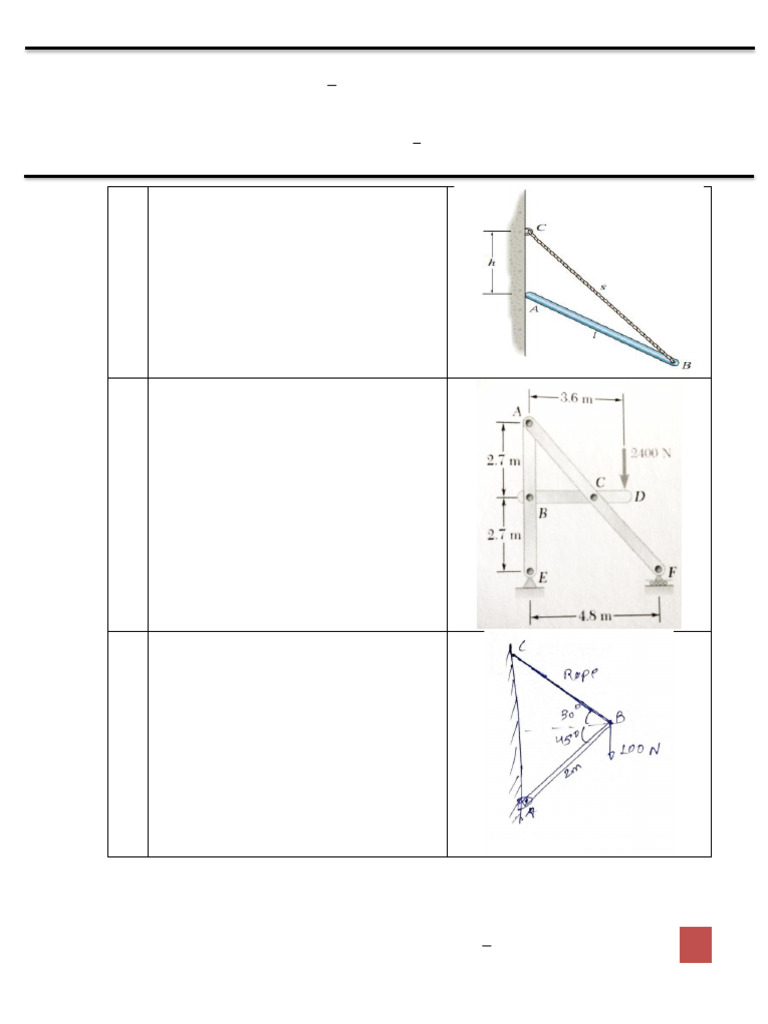 Engineering Mechanics Tutorial 01 | PDF