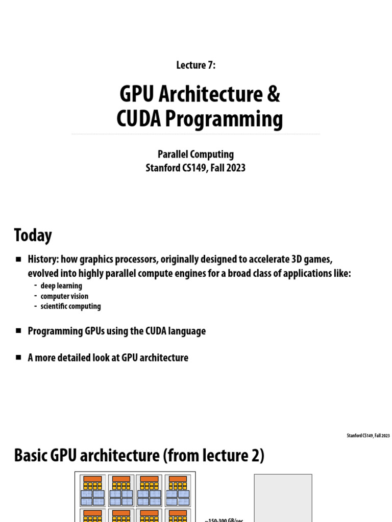 07_gpuarch | PDF | Graphics Processing Unit | Shader