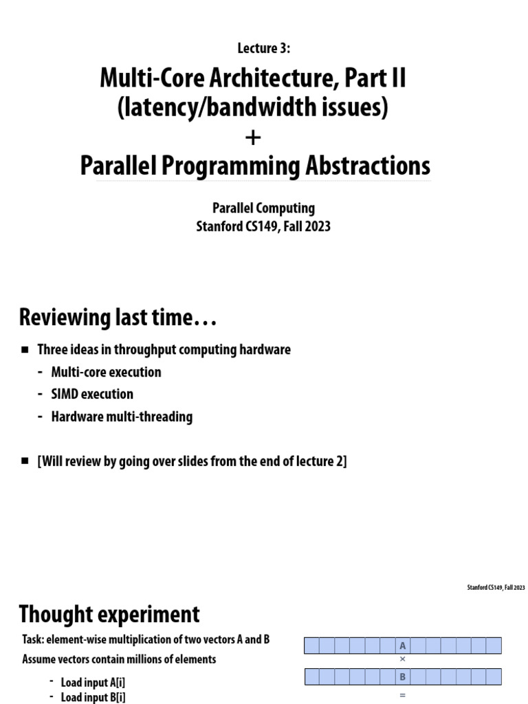 03_multicore2-ispc | PDF | Parallel Computing | Multi Core Processor