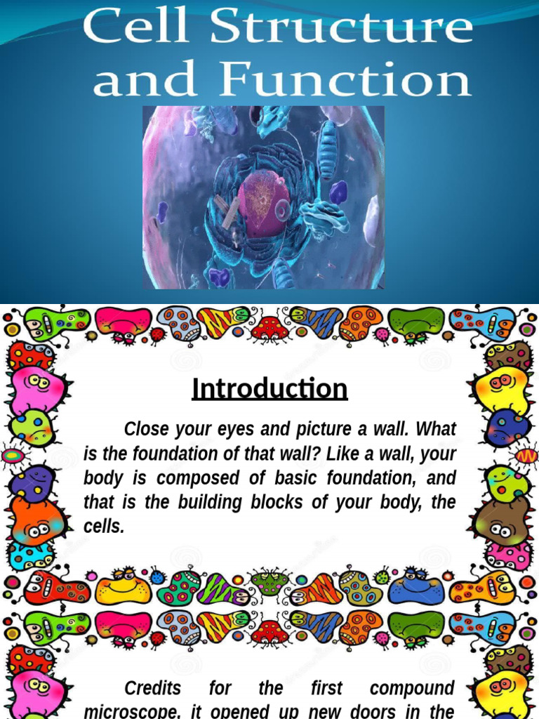 Cell & Functions | PDF | Cell (Biology) | Cytoplasm