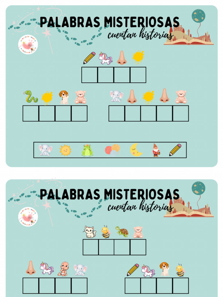 Palabras Misteriosas Cuentan Historias. | PDF