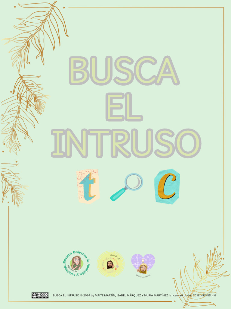 Actividad Busca El Intruso | PDF