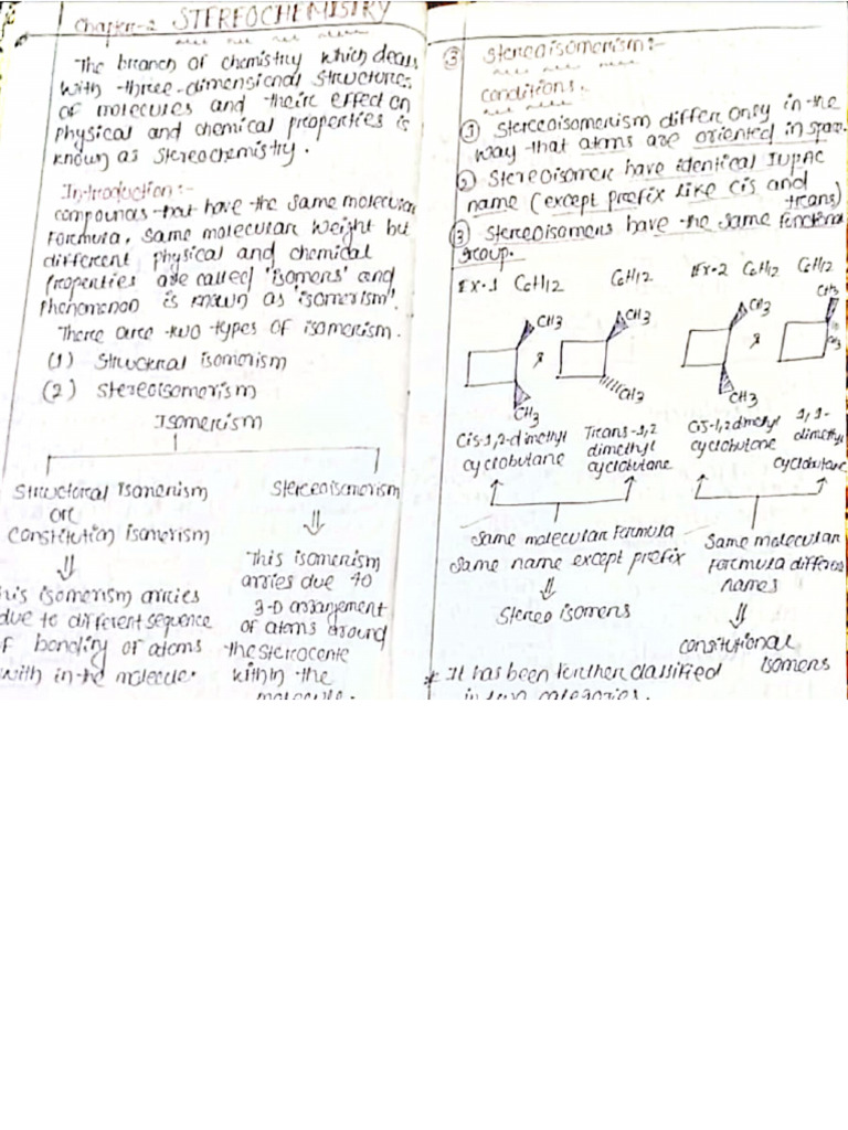 Stereochemistry Unit 2 | PDF