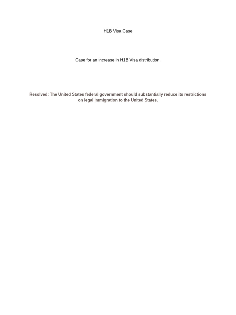 2018 Debate Case | PDF