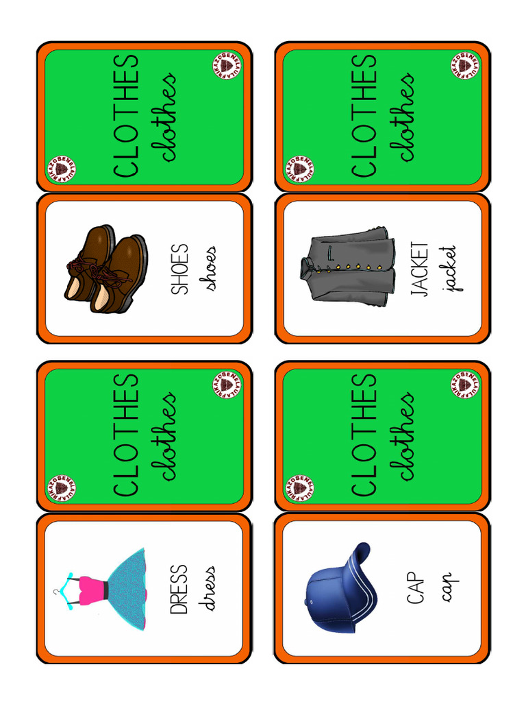 Clothes card deck | PDF