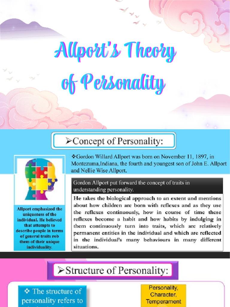 Allport's Theory | PDF