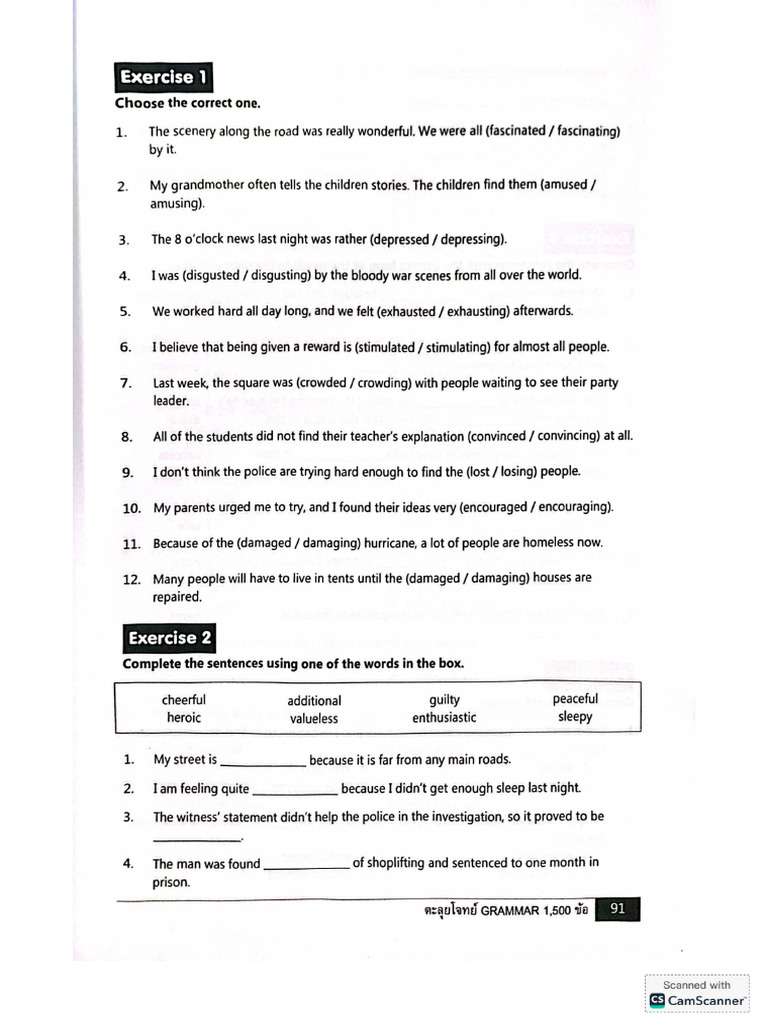 Grammar Adjective | PDF