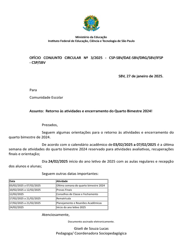 Ofício Circular n32025 | PDF Ofício Circular n32025 | PDF