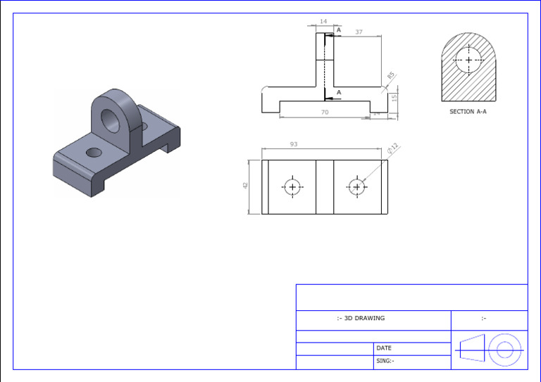 3D Drawing Sheet for Students | PDF