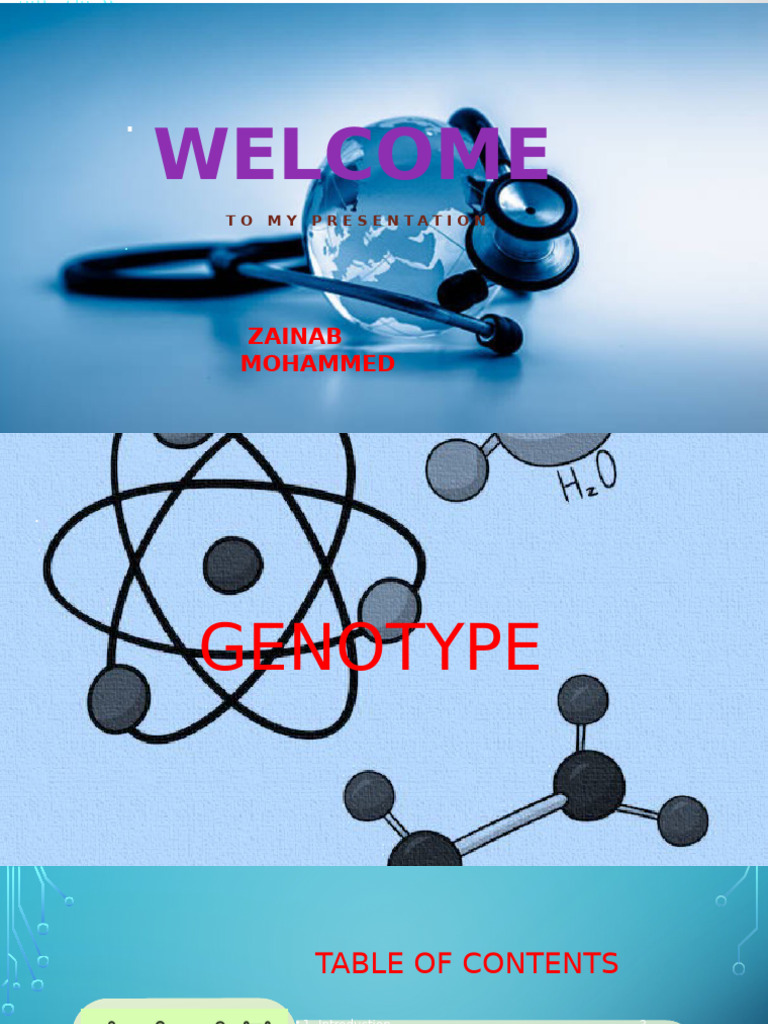 Genotype Presentation | PDF | Genotype | Dominance (Genetics)