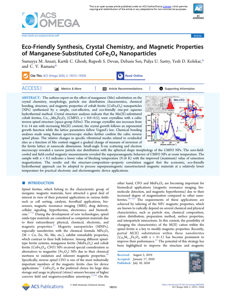ansari-et-al-2020-eco-friendly-synthesis-crystal-chemistry-and-magnetic-properties-of-manganese ...