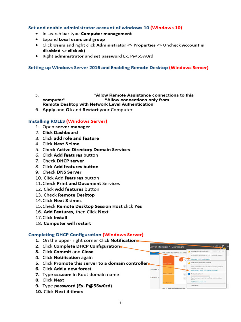 COC3 Server 2016 Ver4 Trim 1 | PDF | Group Policy | Remote Desktop Services