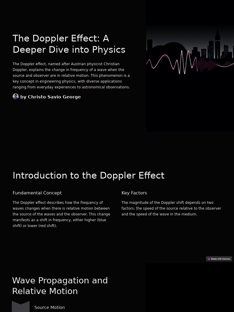 The-Doppler-Effect-A-Deeper-Dive-into-Physics | PDF | Doppler Effect | Physical Phenomena