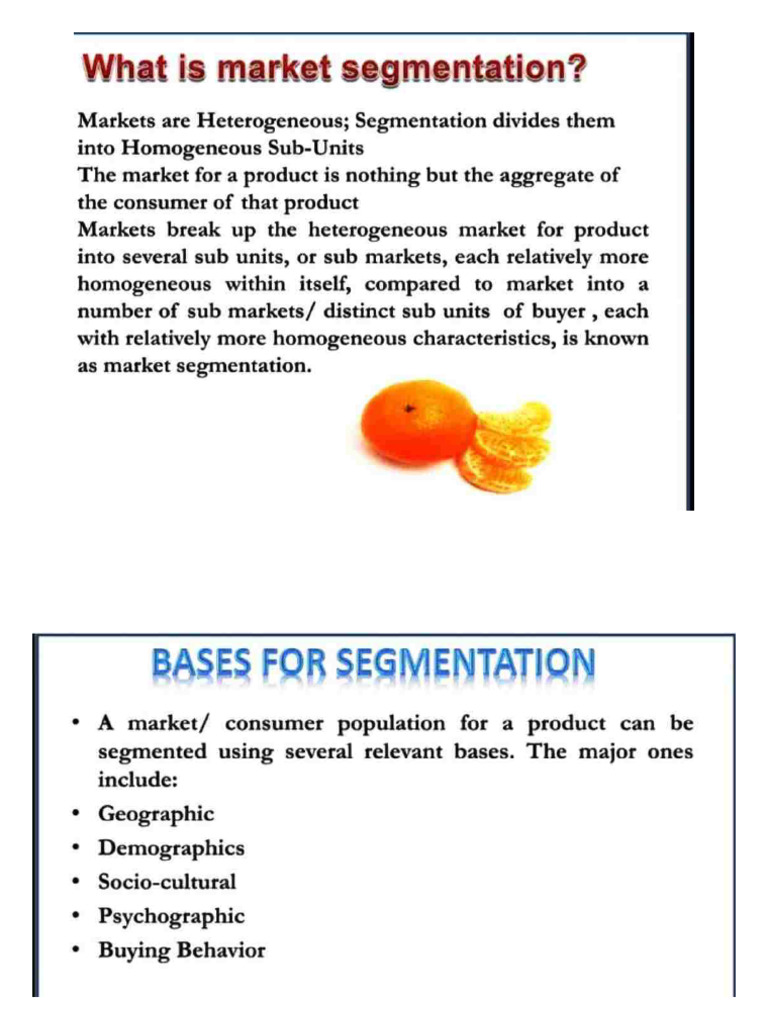 Marketing Segmentation PDF | PDF