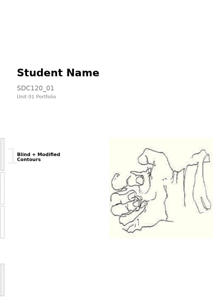 SDC120 Unit01Portfolio | PDF