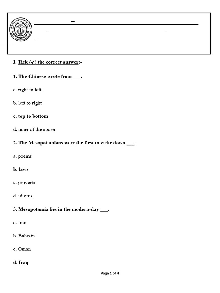 Early Civilizations Answer Key | PDF | Egyptian Pyramids | Mesopotamia