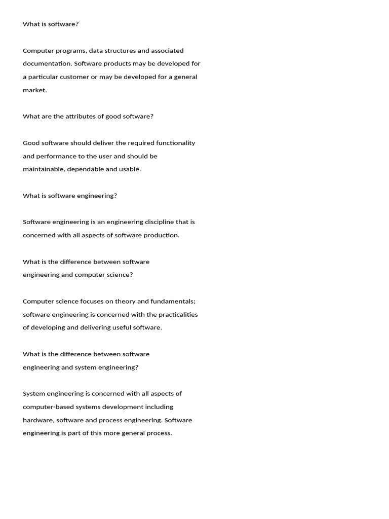 Intro to Software & Engineering Basics | PDF