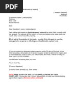 Sample Property Inspection Letter | PDF