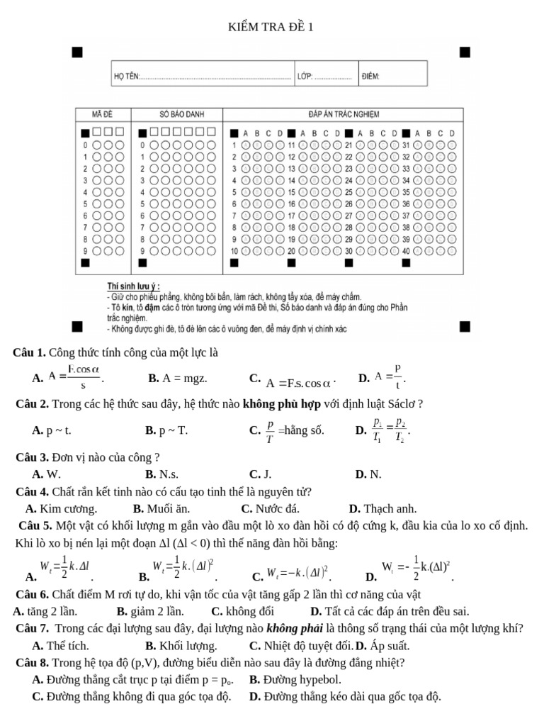 kiem tra 15 phut 10a1 cuối nam 22 | PDF