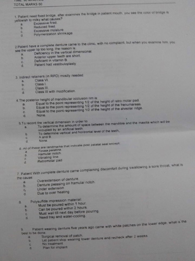 Prostho KMDC 15 | PDF