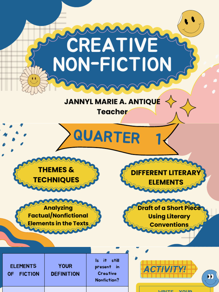 Q1_1_CREATIVE-NON-FICTION | PDF | Non Fiction | Creative Nonfiction