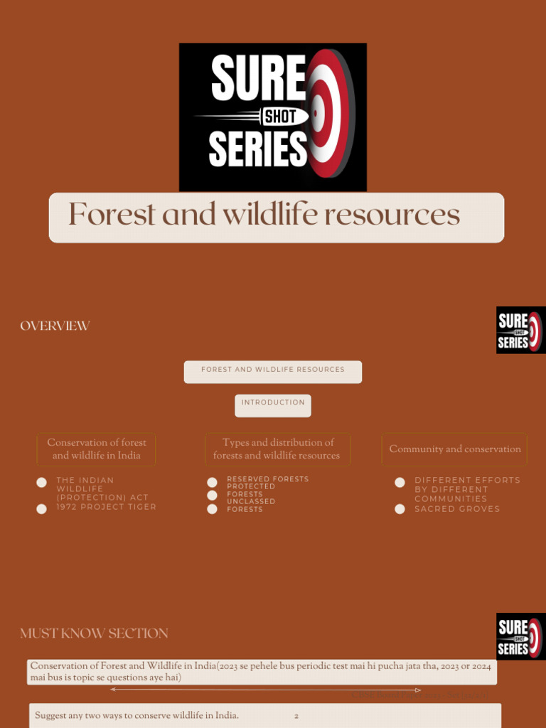 Forest and Wildlife Resources PDF | PDF | Environmental Conservation ...