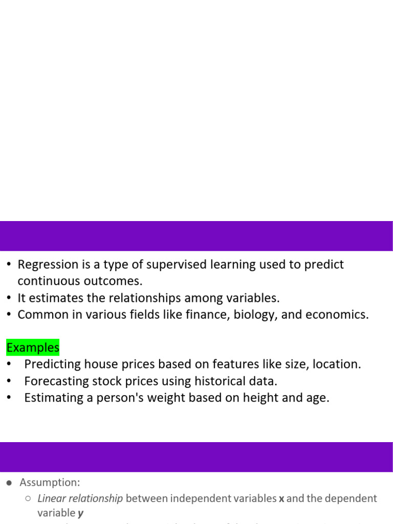02-Linear Regression | PDF | Regression Analysis | Linear Regression 02-Linear Regression | PDF | Regression Analysis | Linear Regression
