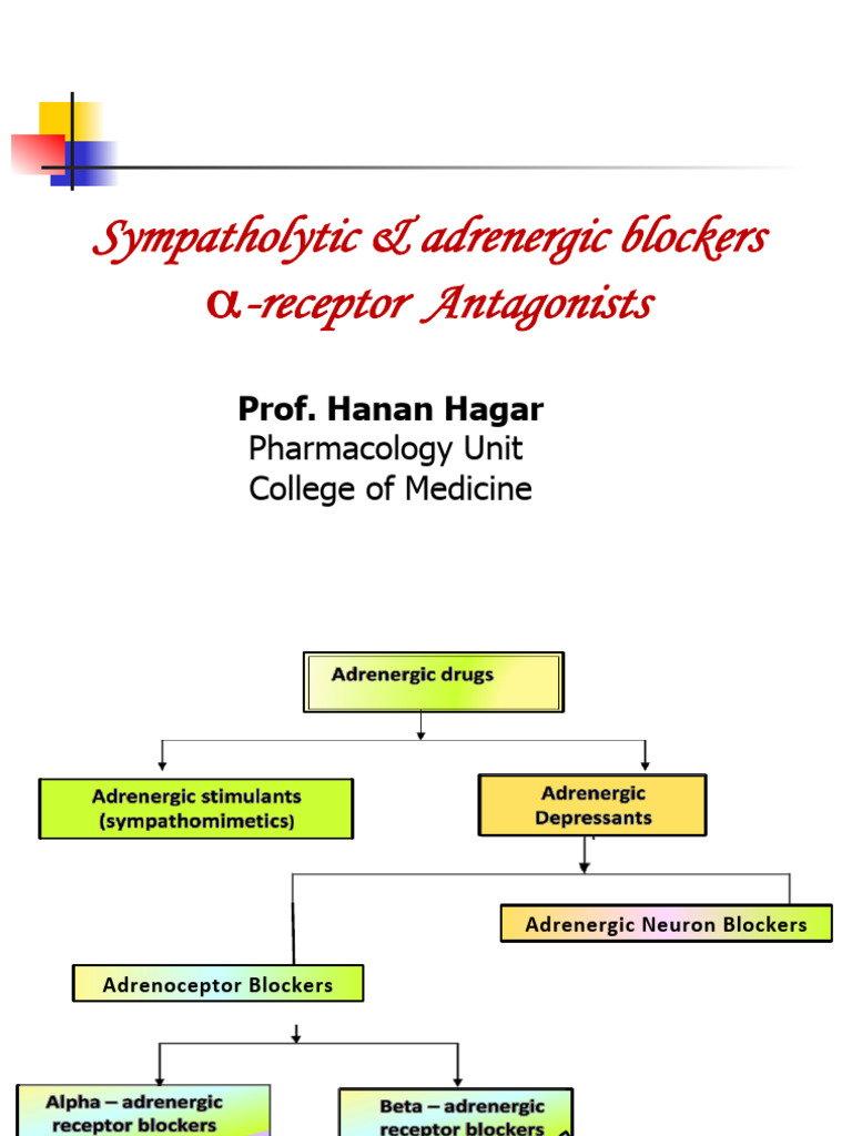 1 - Alpha-Receptor Blockers | PDF | Medical Specialties ...