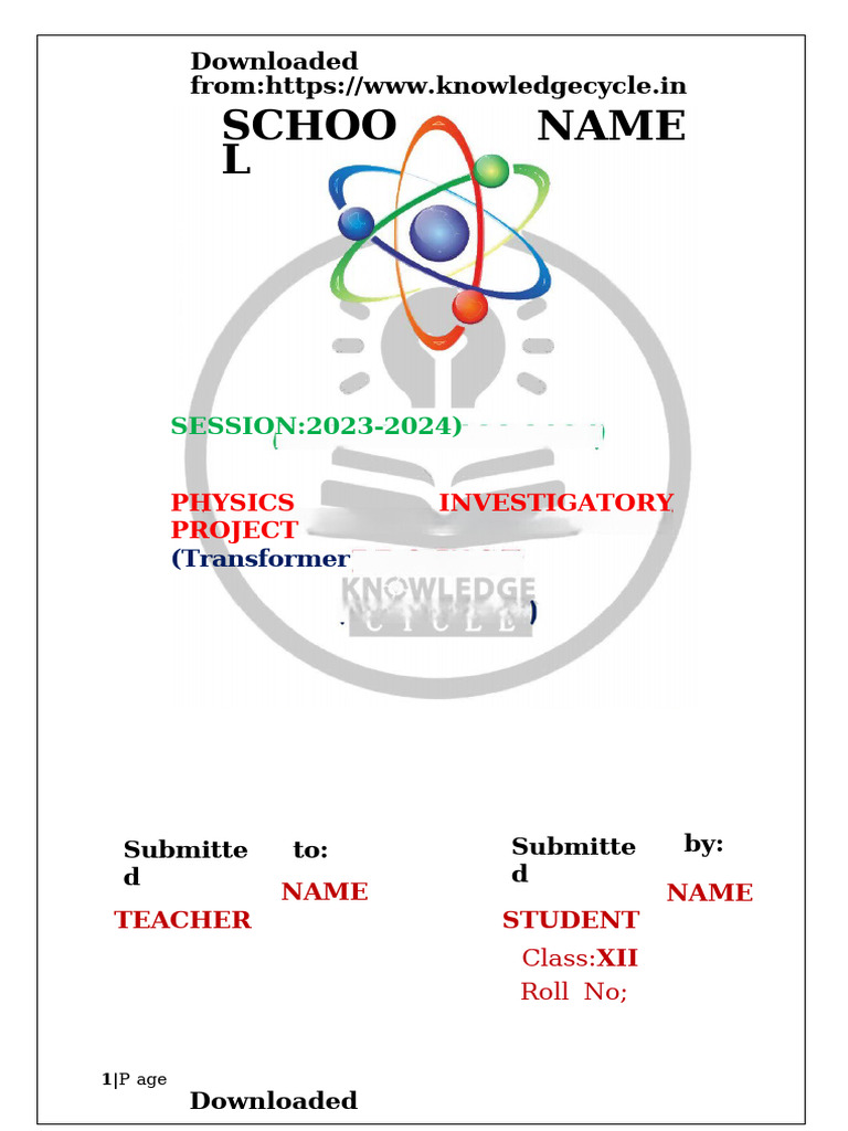 Transformer_Project | PDF | Transformer | Electromagnetic Induction