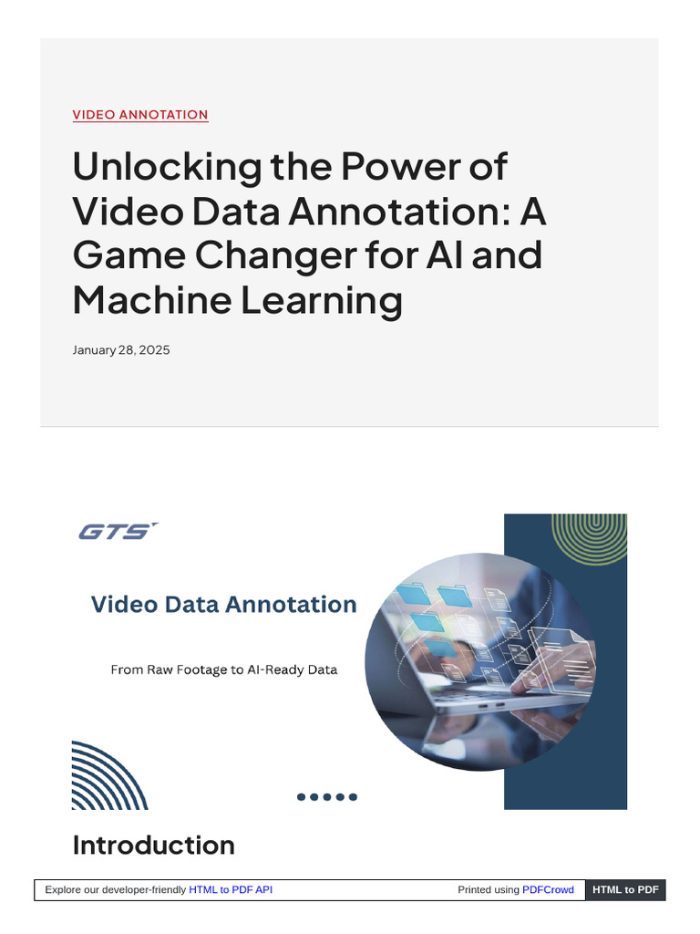 Video Data Annotation for AI Success | PDF | Artificial Intelligence | Intelligence (AI) & Semantics