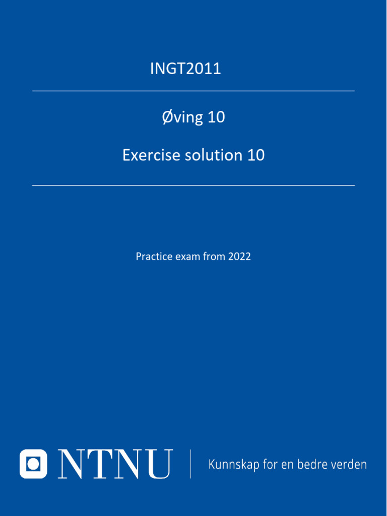 Exercise 10 Solution2 1 | PDF