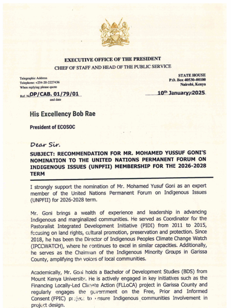Nomination Letter | PDF