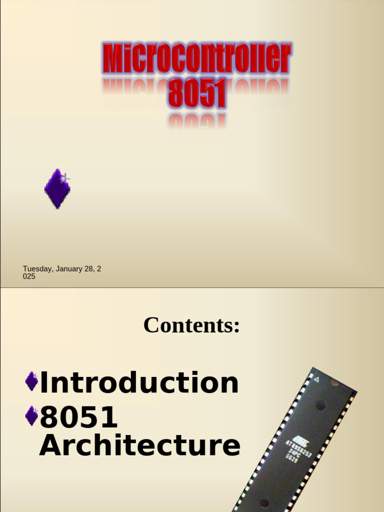 Microcontroller 8051 Uni1 1 | PDF | Computing | Computer Hardware