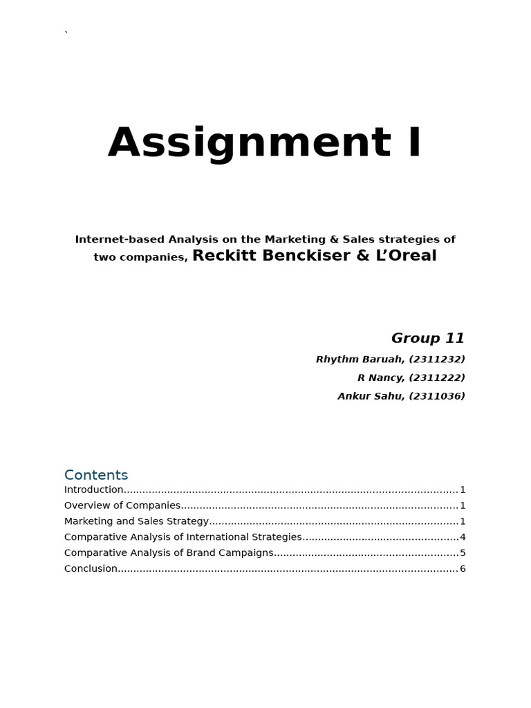 Assignment I IMS, Group No 11 | PDF | Brand | Marketing