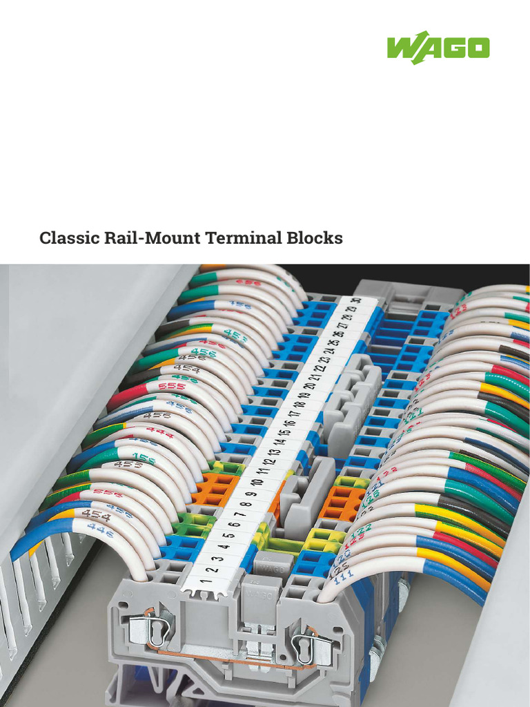 WAGO Classic Terminal Blocks | PDF | Fuse (Electrical) | Electrical ...