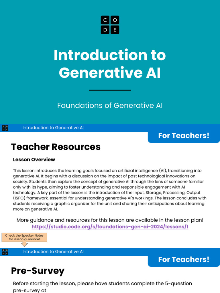 Foundations of Generative AI - Lesson 01 - Introduction To Generative ...