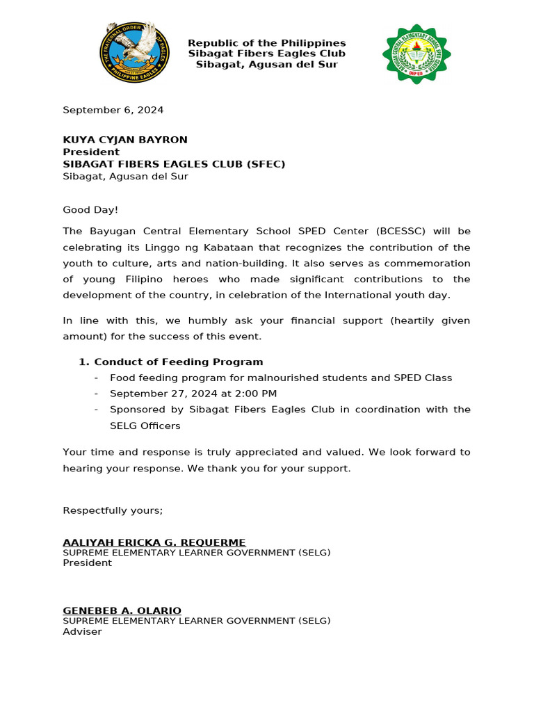 Eagles Letter Ericka | PDF