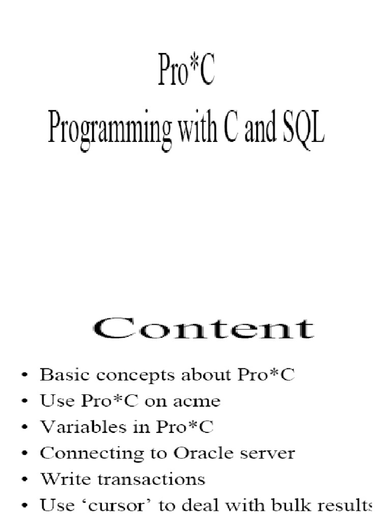Pro C | PDF