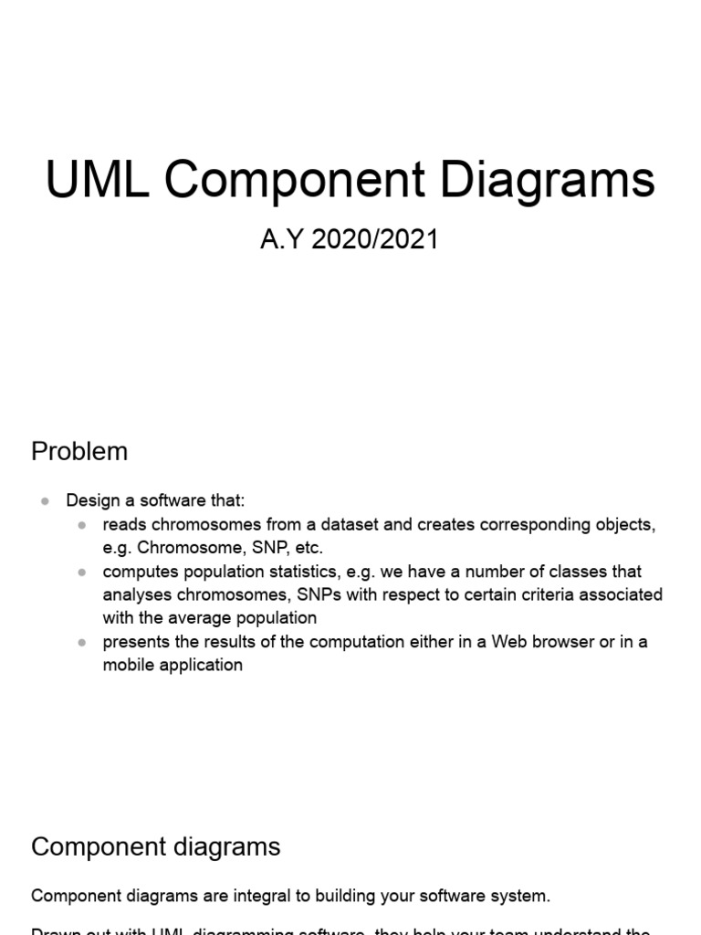 11 Uml Component Diagrams Pdf Unified Modeling Language Class Computer Programming