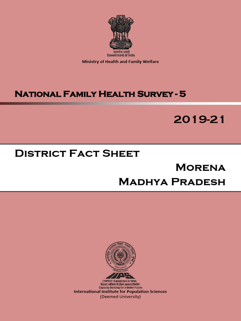 NFHS-5 DistFact Madhya Pradesh Morena Morena | PDF | Pregnancy | Diastole