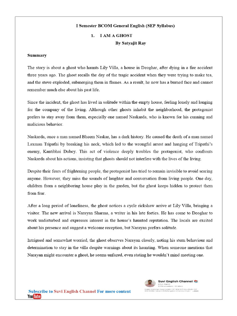 I SEM BCOM English Notes Channel - Page-0001 | PDF