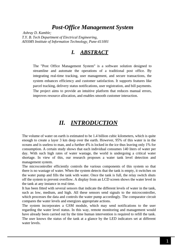 Two Level Water Controller Using GSM Module With Microcontroller 8051 ...
