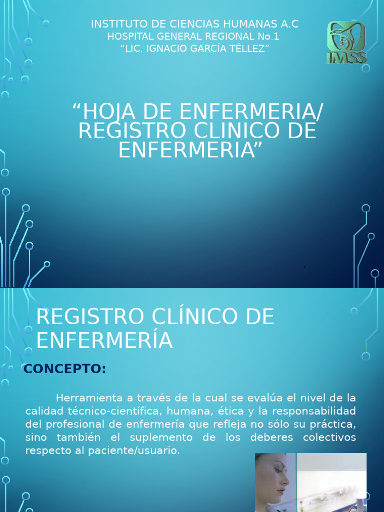 HOJA DE ENFERMERIA t1 | PDF | Enfermería | Cuidado de la salud