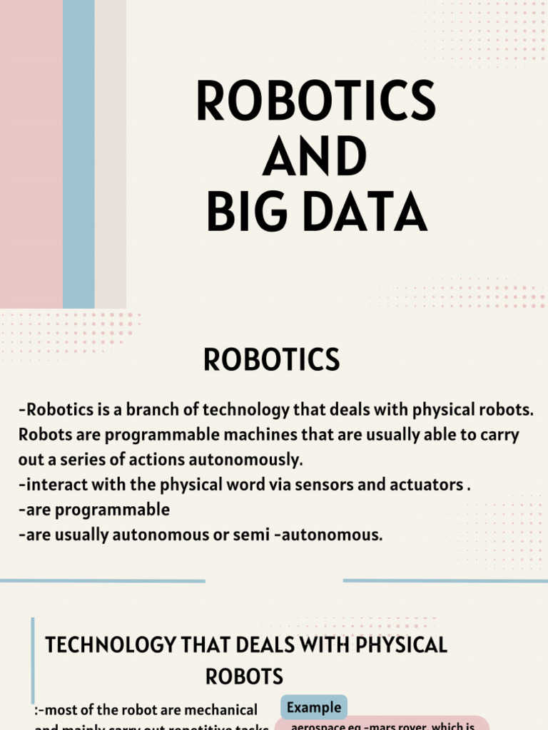 Robotics and Big Data | PDF