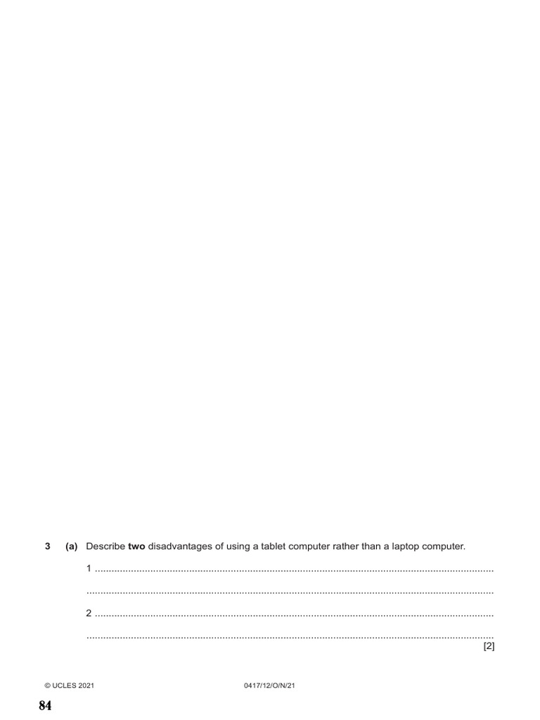 Disadvantages of Tablets vs Laptops | PDF